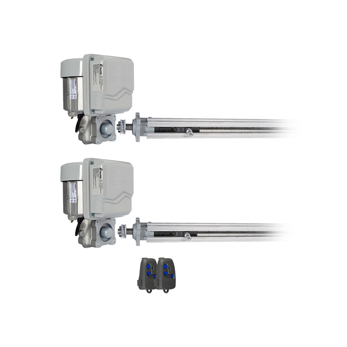 Kit Duplo Motor Portão Eletrônico Pivotante Gatter - Peccinin - Kit ...