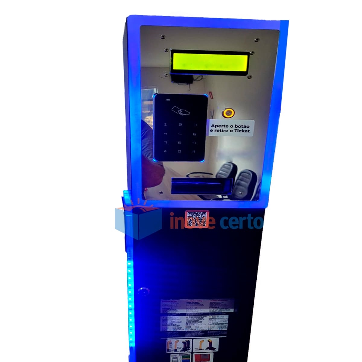 Totem Expedidor de Ticket, Código de Barras e QR-Code Pegasus - Totem ...