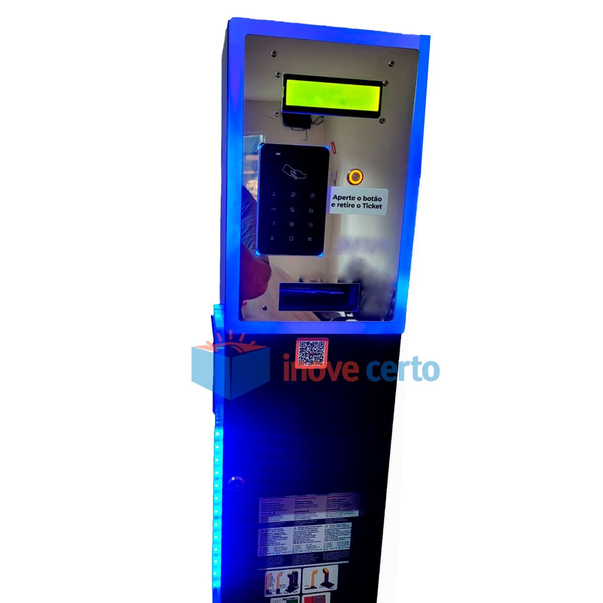 Totem Expedidor de Ticket, Código de Barras e QR-Code Pegasus - Totem ...